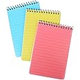 3X Mini Spiral Notepads in A6 Size : Amazon.co.uk: Stationery & Office ...