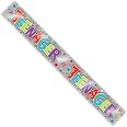 Age 13 Teenager Birthday Banner Multicolour And Silver Holographic ...