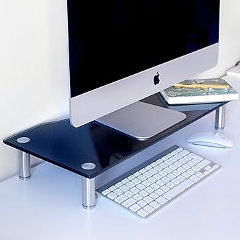 VonHaus Monitor Stand for Desks | Height Adjustable | Screen Riser for ...