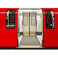 CORFOTO 2.1x1.5m London Underground Backdrop Tube Station Red Train ...