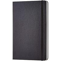 Amazon Basics Classic Notebook, Squared 240 pages, Large, Black, 21 x ...