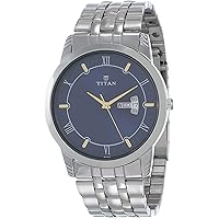Titan Karishma Black Dial Analog with Day and Date Stainless Steel ...