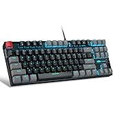 SOLIDEE Wired 75% Mechanical Gaming Keyboard Hot Swappable,Red Switch ...