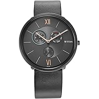 Titan Slim Quartz Multifunction Blue Dial Quartz Stainless Steel Strap ...