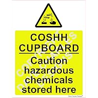 Seco COSHH Store Sign, 150mm x 200mm - Self Adhesive Vinyl : Amazon.co ...