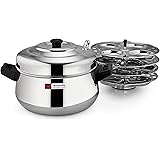 IBELL Stainless Steel Idly Cooker, Induction and Gas Stove Compatible ...