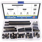 Glarks 112Pcs 2.54mm Male and Female Pin Header Connector Assortment ...