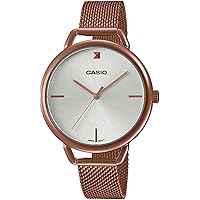 Casio Women Stainless Steel Enticer Analog Rose Gold Dial Ltp-E413Mr-9Adf ( A1799 ), Band Color ...
