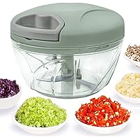 520ml Hand Chopper Manual Food Processor, Pull String to Slice ...