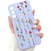ZTOFERA Case for Samsung Galaxy A55 5G, Transparent Clear Soft TPU Case with Flower Pattern ...