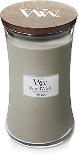 Woodwick Large Hourglass Scented Candle | Fireside | with Crackling ...