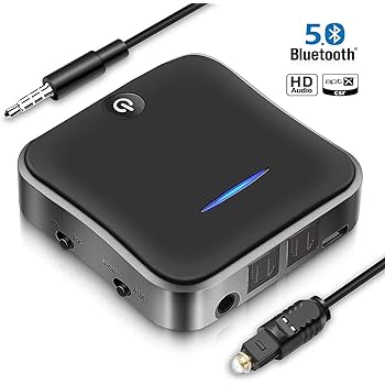 Bluetooth Audio Adapter for Music Streaming Sound System, Esinkin Wireless Audio Receiver Works ...