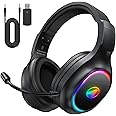Awinnasey PH1 2.4GHz Wireless Gaming Headset for PS5, PS4, PC, Switch ...