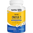 TATA 1MG Fish Oil Capsules with EPA (180mg) & DHA(120mg) for Hearth and ...