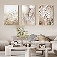 Amazon.de: TROYSINC 3er Set Beige Poster, Pflanze Bilder, Ohne Rahmen Leinwandbilder, Home ...