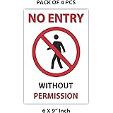 Buy Anne Print Solutions No Entry Without Permission in English and ...