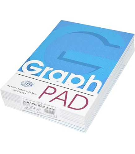 Tracing Paper A3 Frisk A3 Graph Paper Pad, 90gsm, 50 Sheets - 1/5/10mm ...