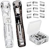 TCCO ENTERPRISE Portable Handheld Paper Clam Clip Dispenser with 50 ...