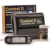 Control D Blood Glucose Monitor (Pack of 50 Strips, Black) : Amazon.in ...