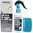 NitWits All-In-One Head Lice Treatment Spray, Kills Nits & Eggs ...
