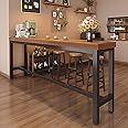 NOBBAT Rectangular Bar Table,Bar Table, High Table, Counter Breakfast ...