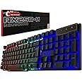 Orzly Gaming Keyboard RGB USB Wired Rainbow Keyboard Designed for PC ...
