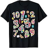 Maths Day Costume With Numbers On Idea Kids Maths Number T-Shirt ...