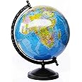 GeoKraft Educational Globe 10 Inch Height, 8 inch diameter Rotating ...