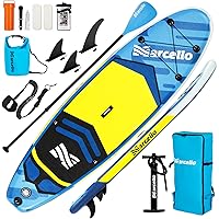 Inflatable Stand Up Paddle Board 6" Thick Paddle Boards for All Skill ...