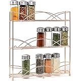 Joejis Free Standing Silver Spice Rack - Ideal for Storing Spices ...
