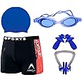 GOLDEN GIRL Boy| Men's Swimming Combo Kit with Swimming Costume| Shots ...