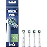 Oral-B Pro Cross Action Electric Toothbrush Head, X-Shape And Angled Bristles for Deeper Plaque ...