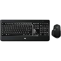 Logitech MX900 Premium Wireless Keyboard and Mouse Combo, 2.4GHz ...