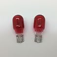 2 x 921 Red 12v 21w Capless Push Fit Car Bulb 921R W2.1x9.5D 35mm ...