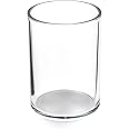 Osco Clear Acrylic Pen Pot – Round Transparent Pencil Holder & Desk ...