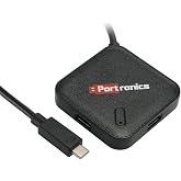 Portronics Mport 7 USB Hub Dock(7-in-1), Multiport Adapter with Dual ...