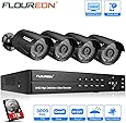 FLOUREON CCTV Security Camera Systems 1TB HDD 8 Channel 1080N AHD DVR ...