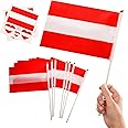 10pcs Mini Austria Flags on Sticks & 2pcs Tattoos, Small Austria Flags ...