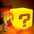 hopanrel Super Bros Question Block Lamp, Square LED Night Light with ...
