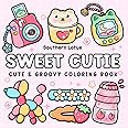 Sweet Cutie: Coloring Book for Adults and Kids, Cute and Groovy Designs ...