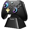 EasySMX PC Controller, Enhanced Wireless Bluetooth Pro Game Controller with Charging Dock/RGB ...