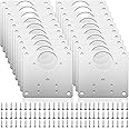 APACALI 20 Pack Hinge Repair Plate, Kitchen Hinge Repair Plate with 120 PCS Screws, Cabinet ...