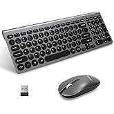 LeadsaiL Wireless Keyboard and Mouse Set, Wireless USB Mouse and ...