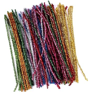 NouveLife Lot de 300 Fils Chenille Cure-Pipes Tiges de Chenille 6 mm x ...