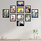 Art Street - Elevated set of 10 individual Black wall photo frame (8 ...