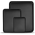 Non-Stick Baking Trays, Homikit Carbon Steel Sheet Pan Set of 3 ...