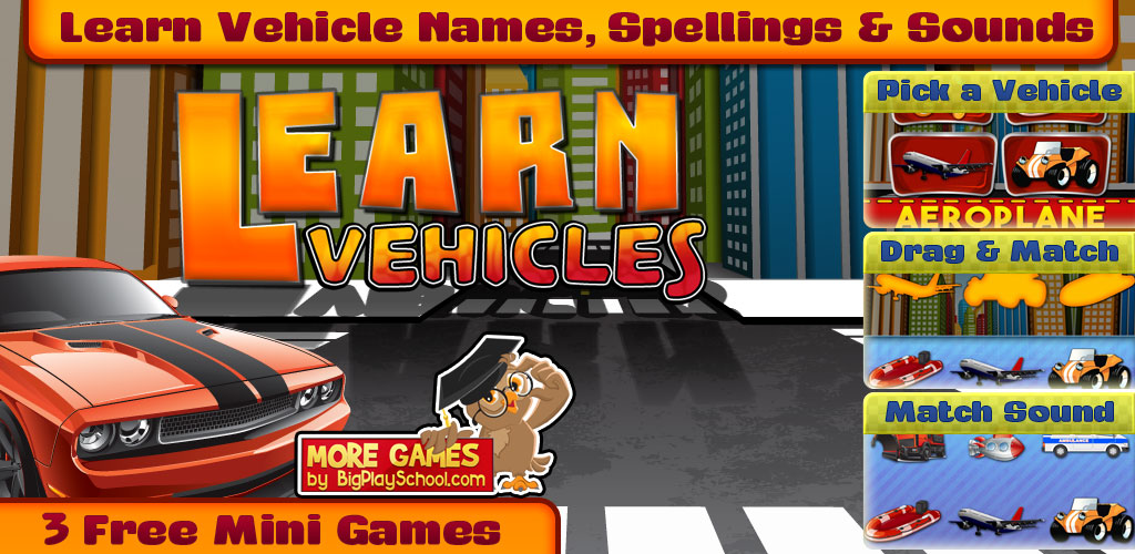 Learn Vehicles Kids e-Learning: Amazon.co.uk: Appstore for Android