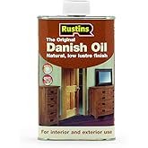 Rustins Danish Oil 250ml - Rich, Natural Glow - Enhances Wood Grain ...