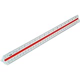 Professional 30cm 12" Triangular Metal Aluminium Scale Ruler 1:10 1:20 ...