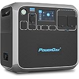 POWEROAK Portable Power Generator 500Wh Solar Power Station Lithium ...